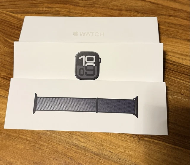 APPLEWATCH SERIES 10 (GPS), Jet Black Aluminium Case with Ink Sport ...