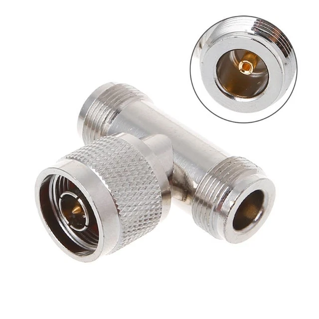 FOR T SHAPE N Male To 2 N Female Triple RF Connector 3-way Coaxial ...