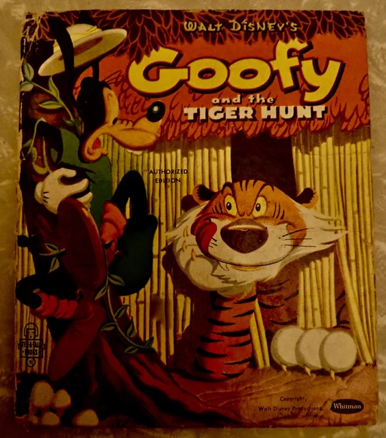 DISNEY'S GOOFY AND The Tiger Hunt Vintage. 1954. Joli Cond Propre. Une ...