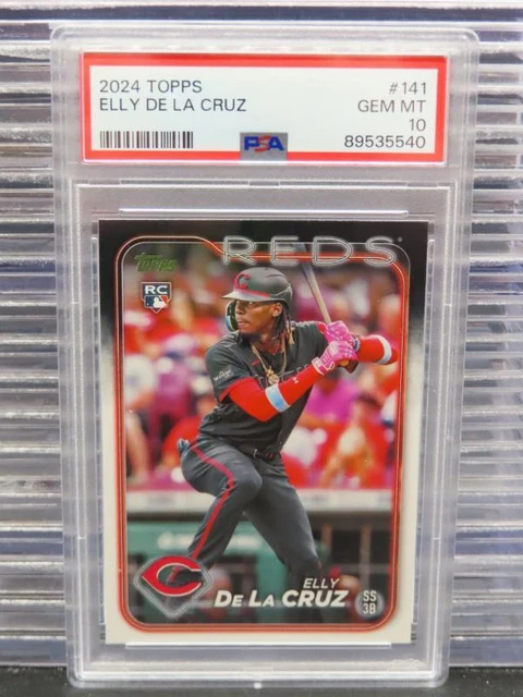 2024 TOPPS ELLY De La Cruz recrue RC #141 PSA 10 Cincinnati Reds GEMME COMME NEUF EUR 1,17 ...