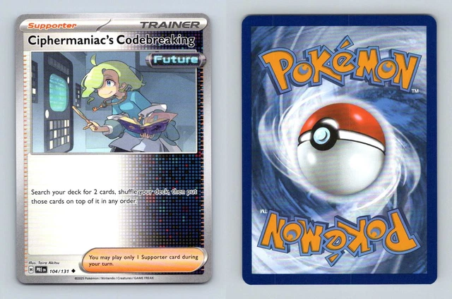 CIPHERMANIACS CODEBREAKING #104 Prismatic Evolutions Uncommon Pokemon ...