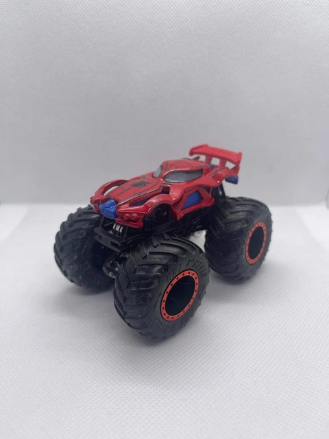 RARE HOT WHEELS Monster Jam Marvel Spider Man Monster Truck 1:64 Scale ...