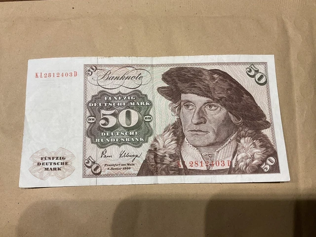 50 DM DEUTSCHE Mark Schein 2 Januar 1980 EUR 40,04 - PicClick DE