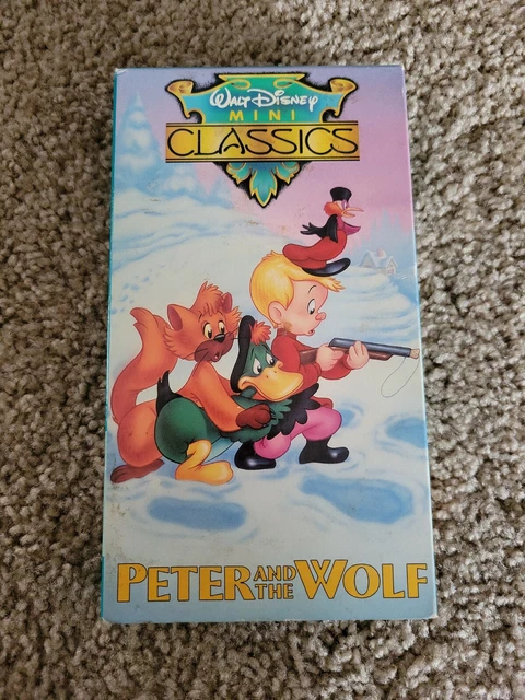 Peter And The Wolf Vhs Walt Disney Mini Classics Rare Htf Vcr Tape