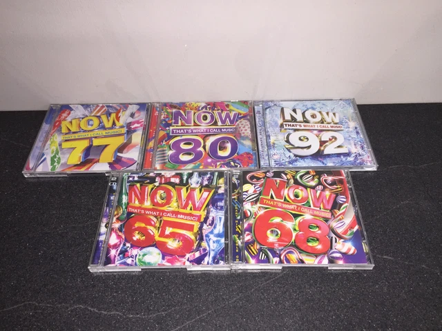 NOW THAT'S WHAT I CALL MUSIC CD Bundle 92,80,77,68,65 £7.99 - PicClick UK