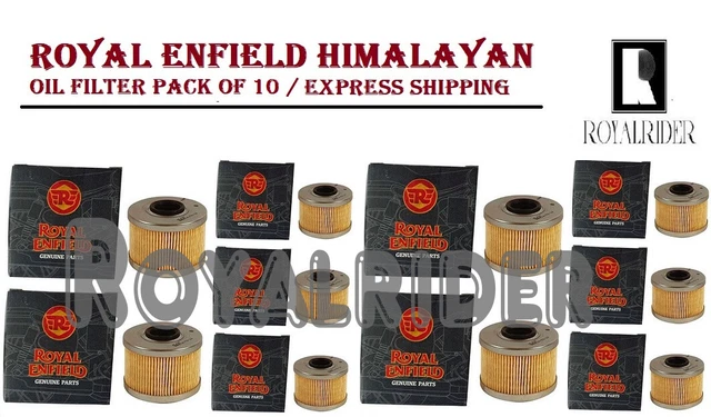 ROYAL ENFIELD HIMALAYAN Oil Filter Pack Of 10 / Express Shipping £34.76 ...