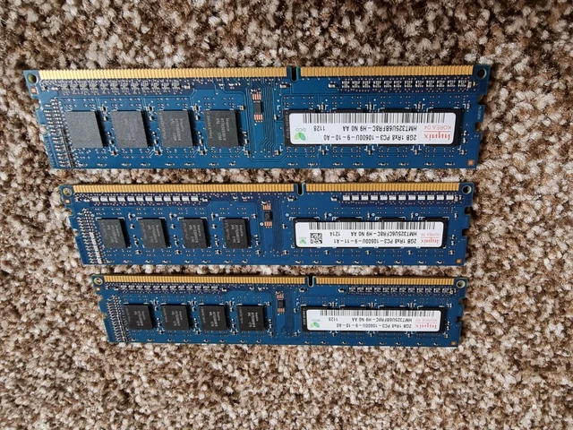 HYNIX HMT325U6CFR8C-PB 2GB x3 1600MHz 1Rx8 PC3-12800U-11-11-A1 DDR3 RAM ...