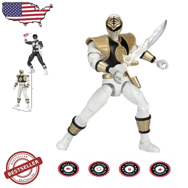 MIGHTY MORPHIN WHITE Ranger 6.5" Legacy Figure - Highly Poseable ...