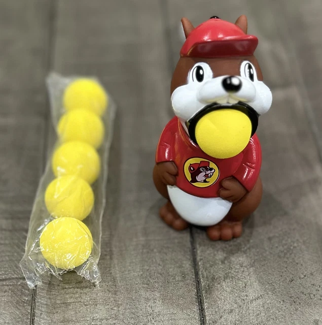 BUC-EE'S HOG WILD Beaver Squeeze Popper Ball Shooter with 6 Balls 5.5 ...