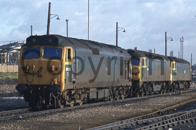 ORIGINAL 35MM COLOUR SLIDE BR CLASS 50 DIESEL 50050 c. 1981 #4150 £4.50 ...