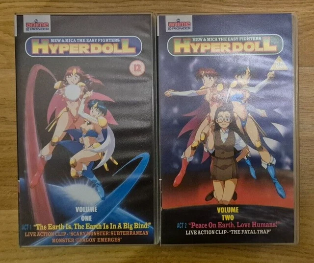 HYPERDOLL : MEW & Mika - VHS - 2 Tapes - English Dubbed - Pioneer £26.72 - PicClick UK