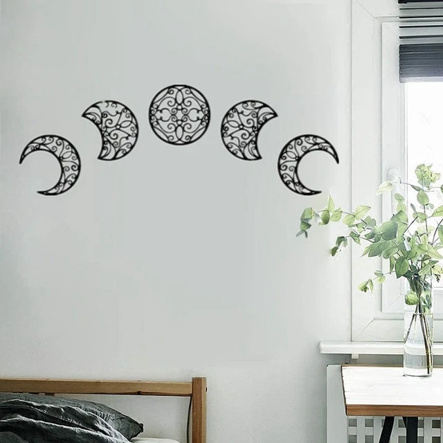 5 PIÈCES DÉCORATIONS Murales Créatives Du Cycle Lunaire pour de Ma9574 ...