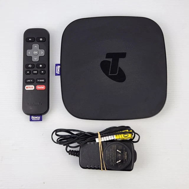 TELSTRA TV POWERED by ROKU 4K UHD Media Streaming Box Wi-Fi Dolby 7.1 ...