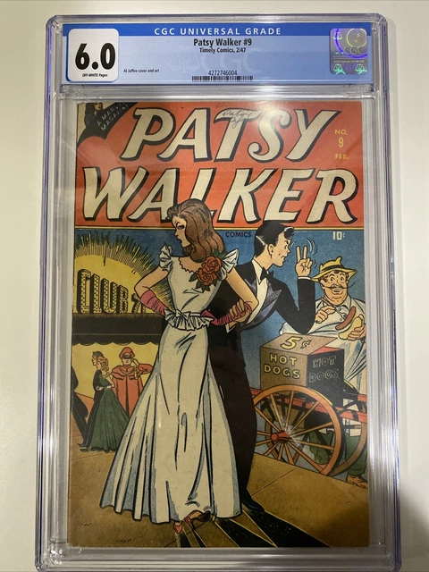 PATSY WALKER #9 Timely Pub 1947 CGC 6.0 FN EUR 436,53 - PicClick FR