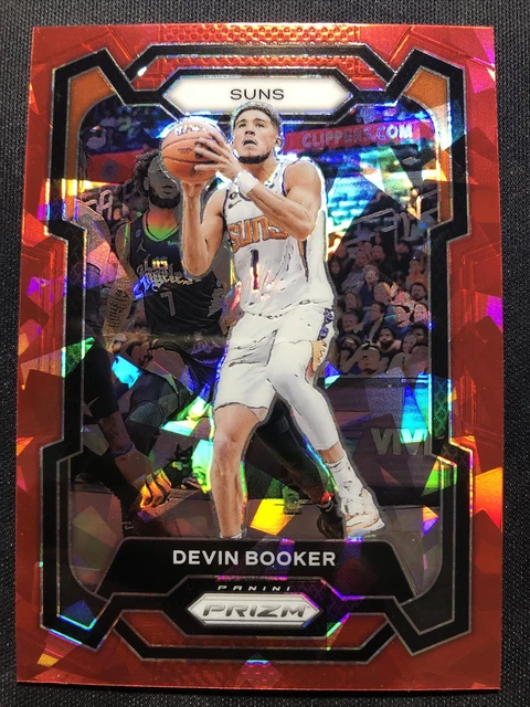 2023-24 PANINI PRIZM Devin Booker Red Cracked Ice Prizm #58 Phoenix ...