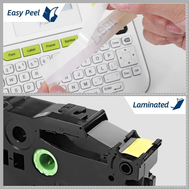 GREENCYCLE TZ-641 TZE-641 Compatible Label Maker Tape 18mm for Brother ...