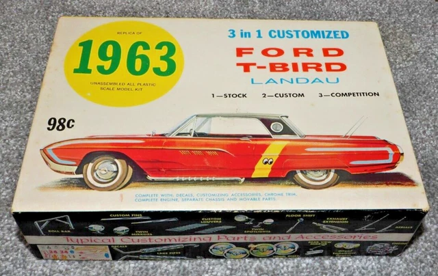 1963 FORD T-BIRD Landau Unassembled kit, Palmer #63124-98 - FREE UK ...