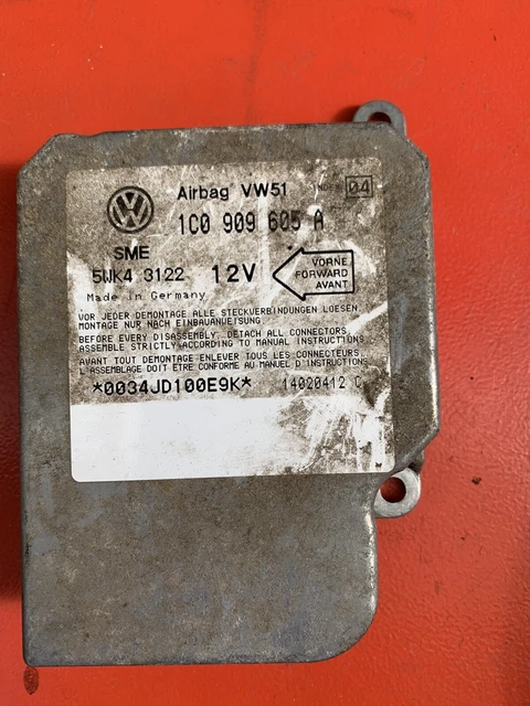 VW GOLF MK4 Seat Skoda Airbag Crash Control Impact Sensor Module ECU ...