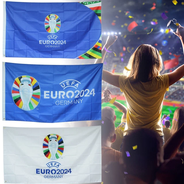 EURO 2024 FLAG Banner 3X5 ft UEFA European Football Championship Fans ...