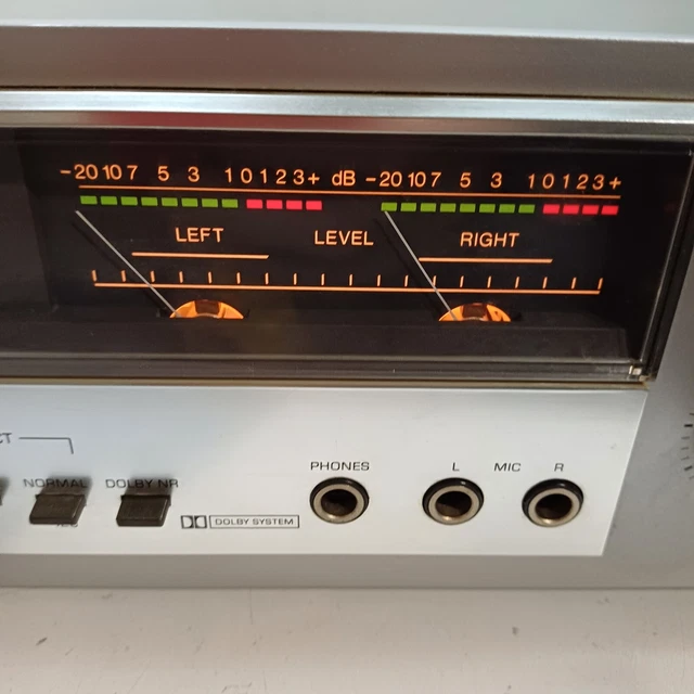 PHILIPS F6112 STEREO Cassette Deck VINTAGE VU-Meters Full Auto Stop ...
