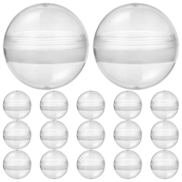 100 PCS TRANSPARENT Plastic Round Capsules Vending Machine Clear $38.49 ...