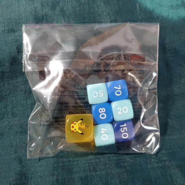 PIKACHU 'PLAY! POKÉMON' TCG Dice Set - Pokémon Day - Damage Counter ...