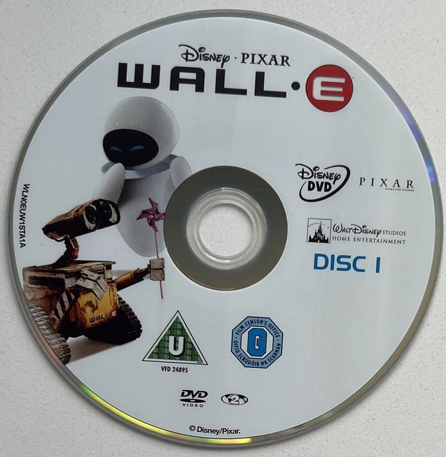 WALL-E - DISNEY DVD Disc Only In A Clear Sleeve - Free Postage £2.25 - PicClick UK