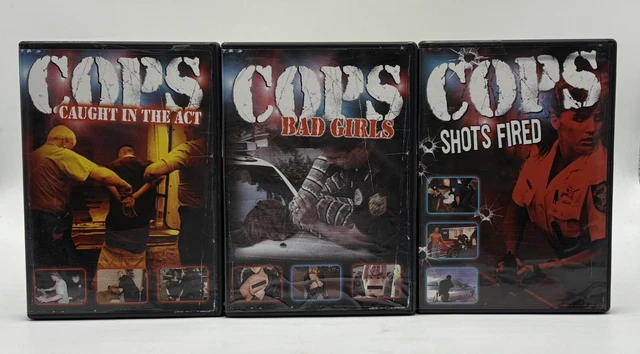 COPS DVD LOT of 3 *No Scratches* Bad Girls, Caught in the Act + Shots ...
