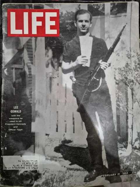VINTAGE LIFE MAGAZINE Lee Harvey Oswald Cover Feb. 21, 1964 -JFK ...