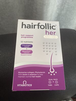 VITABIOTICS HAIRFOLLIC HER Woman Advanced - 60 Caps/Tabs Dual Pack Hair ...