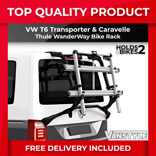 FITS VW TRANSPORTER T6 T6.1 Tailgate Thule Wanderway 2 Bike Bicycle ...