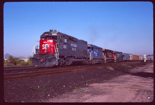 ORIGINAL RAIL SLIDE - SP Southern Pacific 6851+ Tucson AZ 9-12-1988 £3.30 - PicClick UK