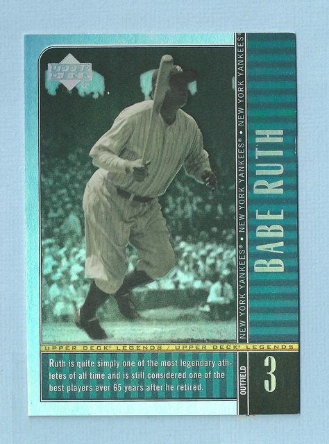 BABE RUTH 2000 Upper Deck Legends Commemorative Collection Sp /100 EUR ...