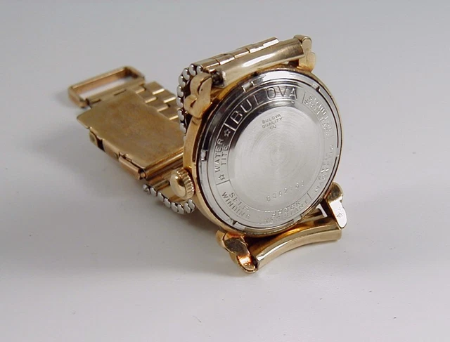 BULOVA GF WRIST Watch Art Deco Capitan Knot Lugs Automatic Gf Brick ...