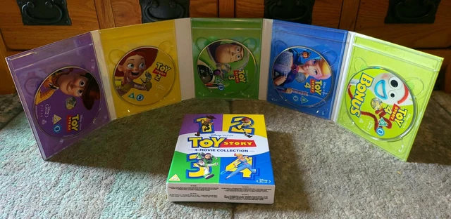 TOY STORY: 4-MOVIE Collection Blu-ray (2019) John Lasseter, Cooley (DIR ...