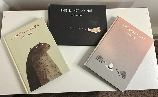 ENSEMBLE DE 3 x Jon Klassen I Want My Hat Back, We Found A Hat This Is ...