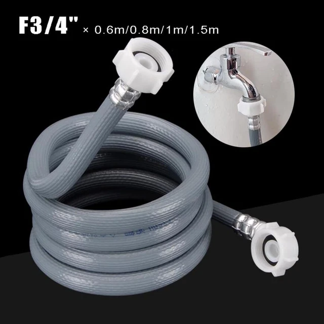 3/4& WASHING MACHINE Dishwasher Inlet Pipe Water Feed Fill Hose 0.6 0.8 ...