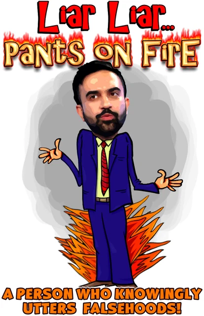 ANTI ZOHRAN MAMDANI Liar Liar Pants on Fire Mayor NY? Unisex T-Shirts ...