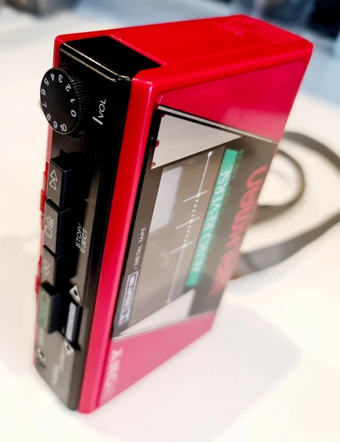 RETRO SONY WALKMAN WM-28 Classic 1980's Super Rare, Red with Strap ...