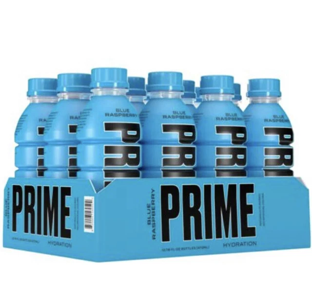 PRIME HYDRATION DRINK By Logan Paul x KSI Blue (Raspberry) - 12 Pack £ ...