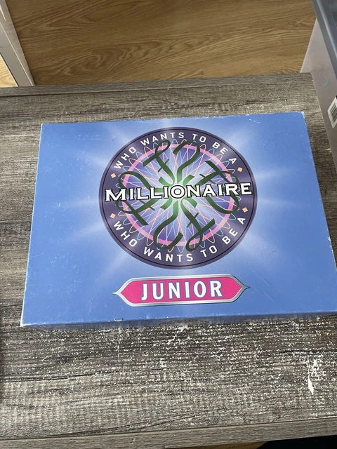 WHO WANTS TO Be A Millionaire Junior Board Game Family Quiz Trivia ...
