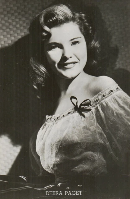 DEBRA PAGET MOVIE film star Photo Foto original postkarte CPA 9:14 h011 ...