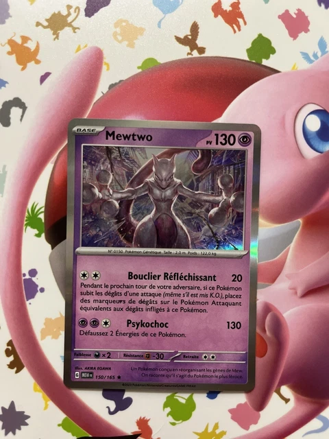 CARTE POKEMON MEWTWO Holo 150/165 MEW FR Pokemon 151 EV3.5 EUR 1,00 ...