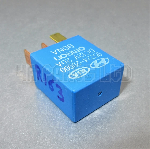 KIA HYUNDAI RELAIS Multi-Usage Bleu Omron 95224-2D000 12V 20A (4-Pins ...