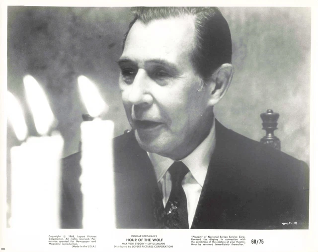 ORIGINAL VINTAGE CINEMA Still Photo Movie Ingmar Bergman's Hour Of The ...