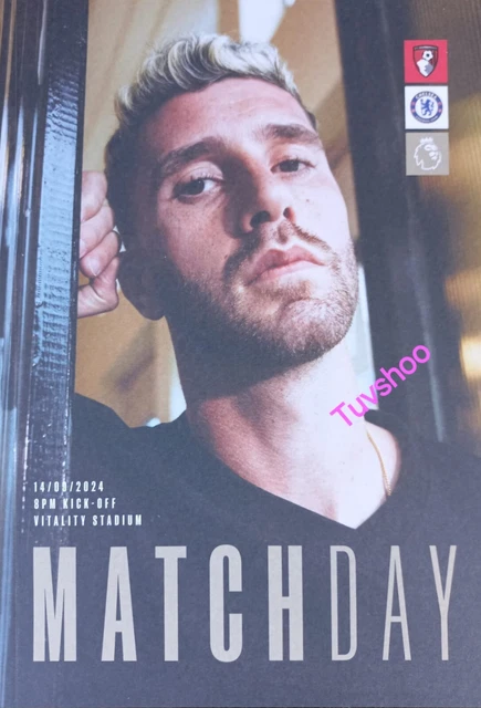 BOURNEMOUTH V CHELSEA Official Matchday Programme 14/9/2024 IN STOCK! £ ...
