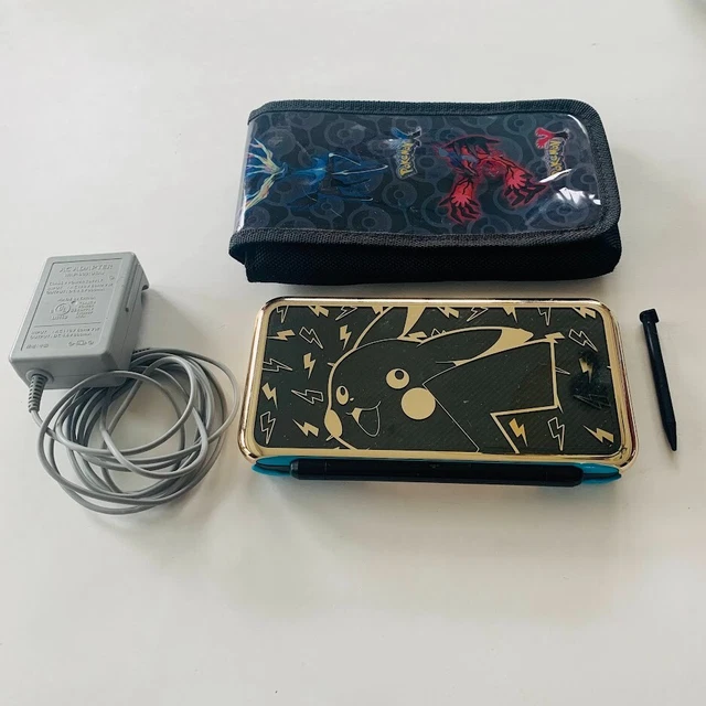 NEW NINTENDO 2DS XL Console Blue & Black Pokemon Bundle w/ Hori Face ...
