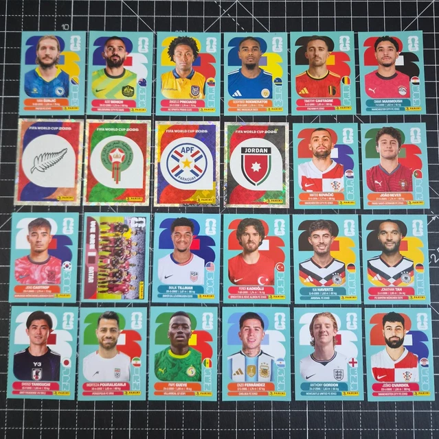 PANINI WORLD CUP 2026 Sticker Collection Bundle 24 Different No ...
