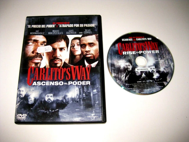 CARLITO'S WAY SALITA Al Potenza DVD Jay Hernandez Mario Van Peebles ...