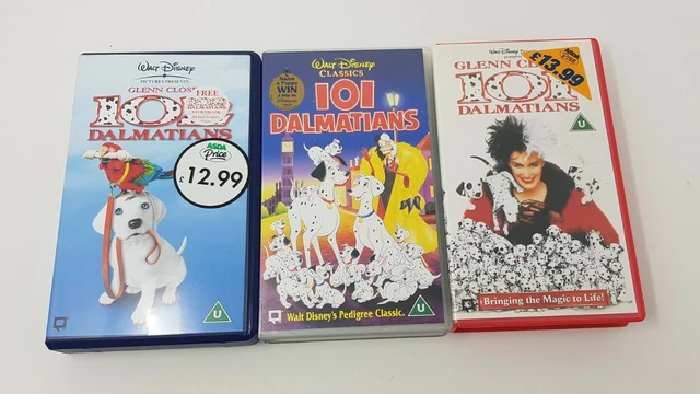 101 DALMATIONS, COLLECTION Of VHS Tapes, Film, Cartoon, 102 Dalmations ...